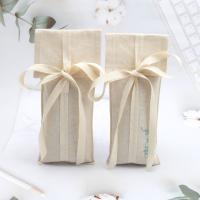 China Custom Cotton Muslin Envelope Gift Dust Bag 10x22 cm for Luxury Jewelry Cosmetic Packaging for sale