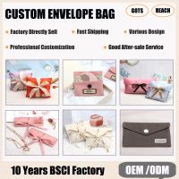 China Custom Cotton Muslin Envelope Gift Dust Bag 10x22 cm for Luxury Jewelry Cosmetic Packaging for sale