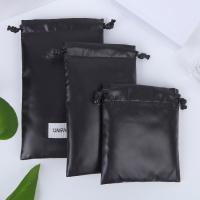 China Soft PU Leather Drawstring Dust Bag for Sunglasses Custom Logo 4x6 Inch for sale