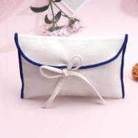 China Custom Logo Printed Cotton Twill Envelope Pouch Cosmetic Wallet Packaging 500m Minimum for sale