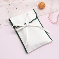 China Twill Cotton Envelope Gift Packaging Pouch Dustproof Custom Logo White for sale