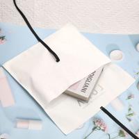 China Cotton Twill Flap Envelope Dust Bag Custom Logo With String for sale