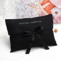 China Black Cotton Twill Envelope Pouch 30x20 cm for Clothing Scarf Packaging for sale