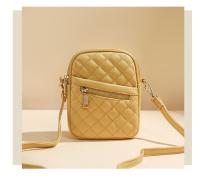 China Women Mini Phone Bag Diamond Shaped Single Shoulder Crossbody Bag 20cm x 15cm for sale