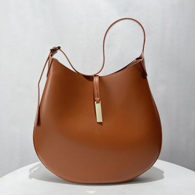 China Retro PU Leather Single Shoulder Crossbody Bag Compact Women Handbag 25x17cm for sale