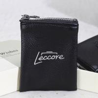 China Customized Pu Leather Zipper Bag Waterproof Screen Printing Logo 4x6 Inch Pouch for sale