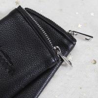 China Customized Pu Leather Zipper Bag Waterproof Screen Printing Logo 4x6 Inch Pouch for sale