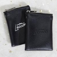 China Customized Pu Leather Zipper Bag Waterproof Screen Printing Logo 4x6 Inch Pouch for sale