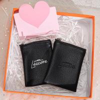 China Customized Pu Leather Zipper Bag Waterproof Screen Printing Logo 4x6 Inch Pouch for sale