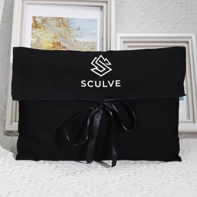 China Custom Cotton Twill Envelope Pouch 30x20 cm with Logo for Clothing Packaging for sale