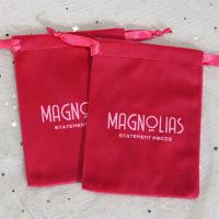 China Custom Logo Velvet Drawstring Gift Pouch 10x15cm for Jewelry Perfume Candle Packaging for sale
