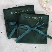 China Personalized Suede Envelope Gift Bag With Logo High End Suede Flap Packaging Pouch for sale