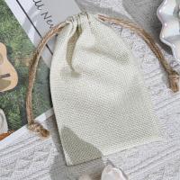 China Organic Jute Coffee Beans Candle Drawstring Storage Bag Customized Jute Drawstring Dust Pouch for sale