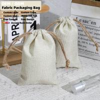 China Organic Jute Coffee Beans Candle Drawstring Storage Bag Customized Jute Drawstring Dust Pouch for sale