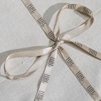 China Custom Logo Jute Envelope Pouch with Ribbon 100pcs Eco Friendly Linen Scarf Bag for sale