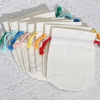China Custom Logo Cotton Twill Drawstring Pouch 4x6 inch Dust Bag for Perfume Candle Storage for sale