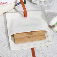 China Custom Cotton Canvas Envelope Pouch 4x6 inch Organic Cosmetic Storage Bag with Bow for sale