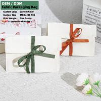 China Custom Cotton Canvas Envelope Pouch 4x6 inch Organic Cosmetic Storage Bag with Bow for sale