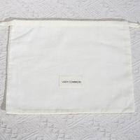 China Custom Organic Muslin Cotton Drawstring Dust Bag 20x30cm with Fabric Label for Cosmetic Underwear Storage for sale