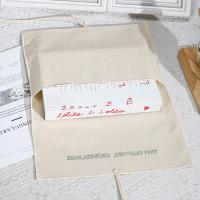 China Recyclable Cotton Twill Envelope Bag with Ribbon String 8x10 Inch for Clothes Storage for sale