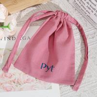 China 10x15cm Cotton Drawstring Storage Bag with Custom Logo Reusable Skincare Cosmetic Pouch for sale