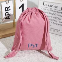 China 10x15cm Cotton Drawstring Storage Bag with Custom Logo Reusable Skincare Cosmetic Pouch for sale