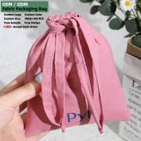 China 10x15cm Cotton Drawstring Storage Bag with Custom Logo Reusable Skincare Cosmetic Pouch for sale