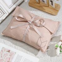 China Custom Recyclable Cotton Twill Envelope Bag with Ribbon String 8x10 Inch for Clothes Storage for sale