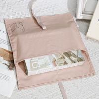 China Custom Recyclable Cotton Twill Envelope Bag with Ribbon String 8x10 Inch for Clothes Storage for sale