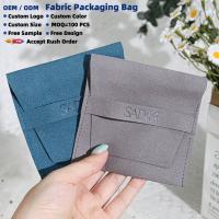 China Microfiber Jewelry Dust Bag Snap Button Bag With Insert Pad for sale