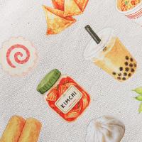 China Custom Printed Canvas Cosmetic Zipper Pouch 8oz Organic Natural Makeup Brush Storage Bag 10x15cm for sale