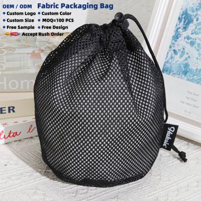 China Custom Cotton Drawstring Pouch 15x15x20 cm Eco Friendly Gift Bag for Bottle Skincare Storage for sale