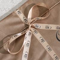 China Custom Velvet Garment Pouch with Ribbon 8x10 Inch Logo Printed Gift Envelope Bag for sale