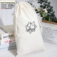 China 100% Cotton Muslin Drawstring Dust Bag for Skincare Storage Custom Logo 20x30cm for sale