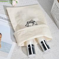 China 100% Cotton Muslin Drawstring Dust Bag for Skincare Storage Custom Logo 20x30cm for sale