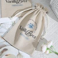 China Organic Jute Coffee Beans Candle Drawstring Storage Bag Customized Jute Drawstring Dust Pouch for sale