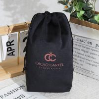 China Custom Velvet Drawstring Storage Pouch 8x10 Inch Square Bottom with Logo Printing for Shoes Clothing for sale