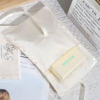 China Custom Logo Printed Satin Envelope Dust Bag 30x40cm for Wig Wallet Bundle Pouch for sale