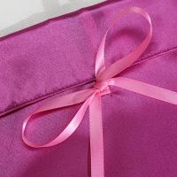 China Custom Luxury Satin Envelope Packing Pouch With Ribbon Bow Free Design Satin Envelope Gift Bag for sale