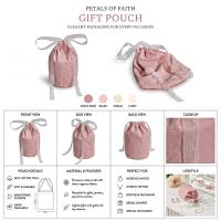 China Square Bottom Canvas Cosmetic Bag Dustproof with Pink Shoe Handbag Packing for sale