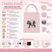 China Custom Logo Kawaii Cotton Canvas Tote Bag Cute Character Print Design Reusable Shopping Gift Packaging for Women Wholesale OEM for sale