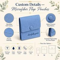 China Square Bottom Microfiber Envelope Jewelry Packing Pouch Custom Embossing Logo Microfiber Bracelet Earrings Storage Bag for sale
