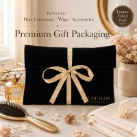 China Custom Logo Printed Suede Envelope Gift Packaging Pouch Luxury Black Velvet Clothing Book Hair Extension Storage Flap Bag for sale