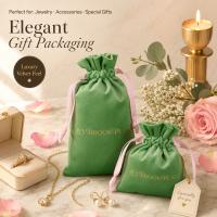 China High Quality Velvet Perfume Jewelry Candle Packing Bag With Logo Customized Velvet Drawstring Gift Pouch for sale