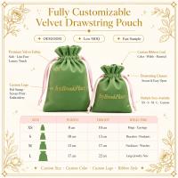 China High Quality Velvet Perfume Jewelry Candle Packing Bag With Logo Customized Velvet Drawstring Gift Pouch for sale