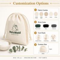 China Custom Logo Printing Ecofriendly Reusable Muslin Cotton Pouch for Storage and Protection for sale