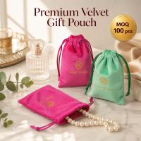 China Customized Soft Velvet Perfume Jewelry Drawstring Gift Bag With Logo Durable Flannel Drawstring Watch Accessories Drawstring Packing Pouch for sale