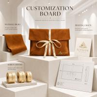 China Luxury Brown Suede Apparel Packaging Envelope Pouch With Ribbon Custom Logo Printing Velvet Envelope Clothing Dust Pouch With Satin Lining for sale