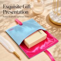 China Custom Printed Logo Suede Hair Bundles Lingerie Storage Gift Bag High End Velvet Envelope Makeup Gift Pouch for sale