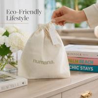 China Organic Muslin Cotton Candle Toiletries Storage Drawstring Bag Custom Logo Natural Cotton Drawstring Cosmetic Dust Pouch for sale